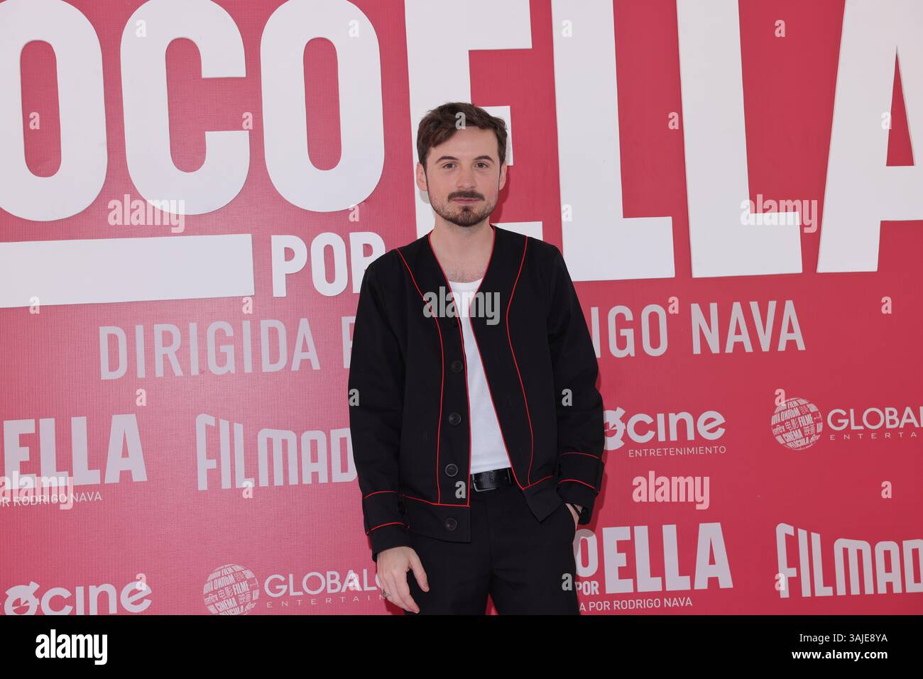 Actor Jesus Zavala attends the press conference for the movie Loco por ...