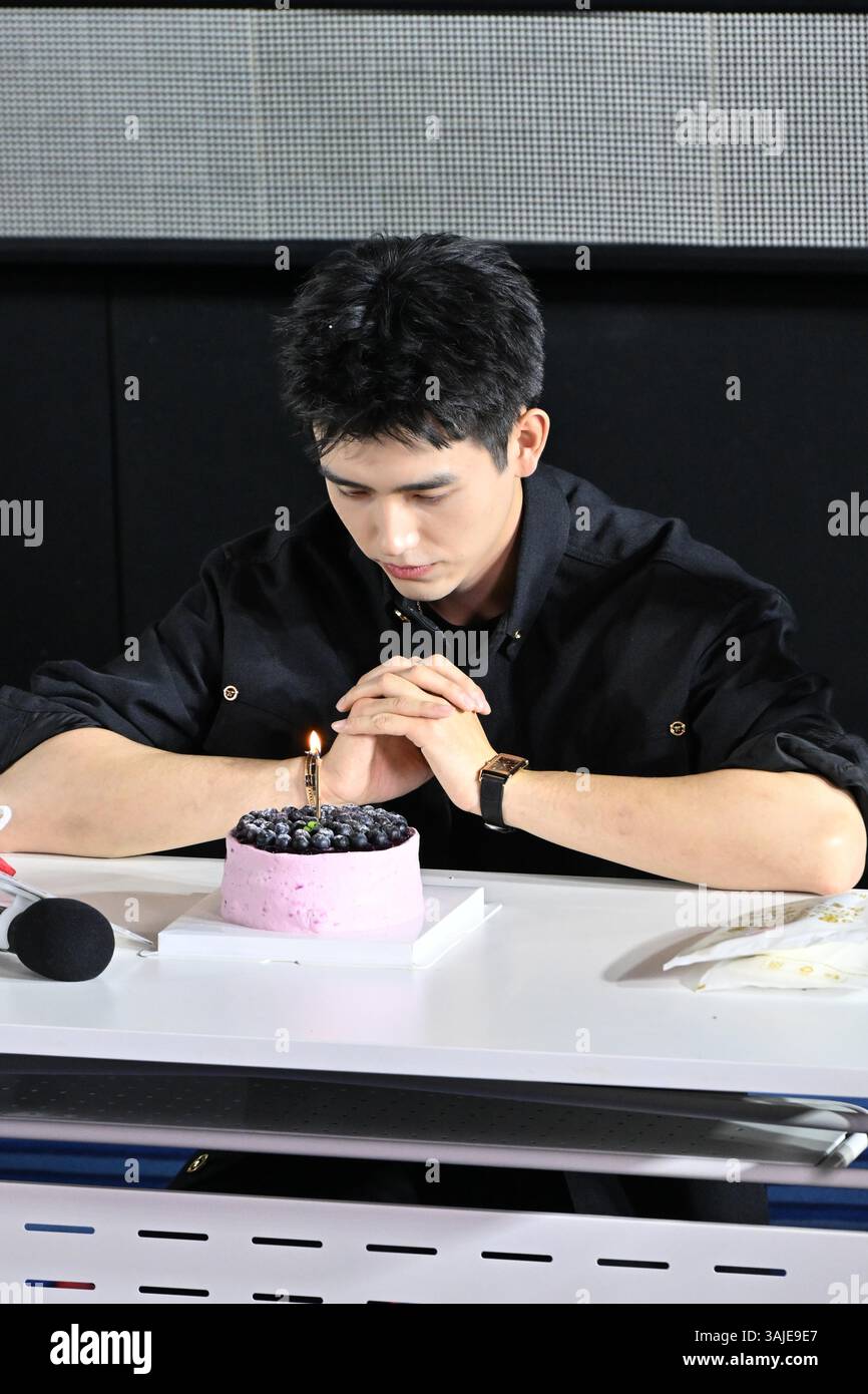 Chinese actor Arthur Chen attends an activity in Beijing, China, 9 ...