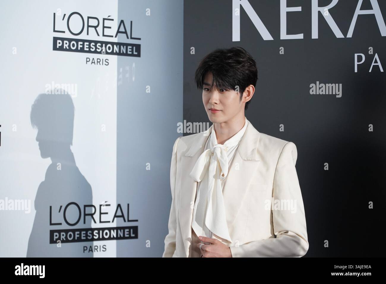 Chinese actor Tian Jiarui attends an activity in Shanghai, China, 9 ...