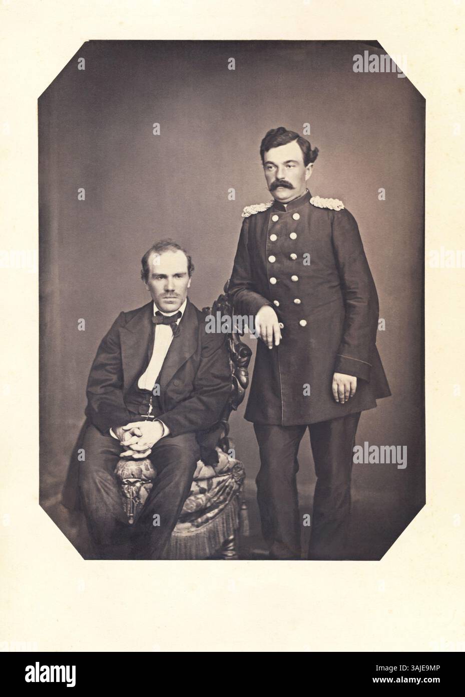 RUSSIA - CIRCA 1880: Vintage photography of a men from Russia, circa ...