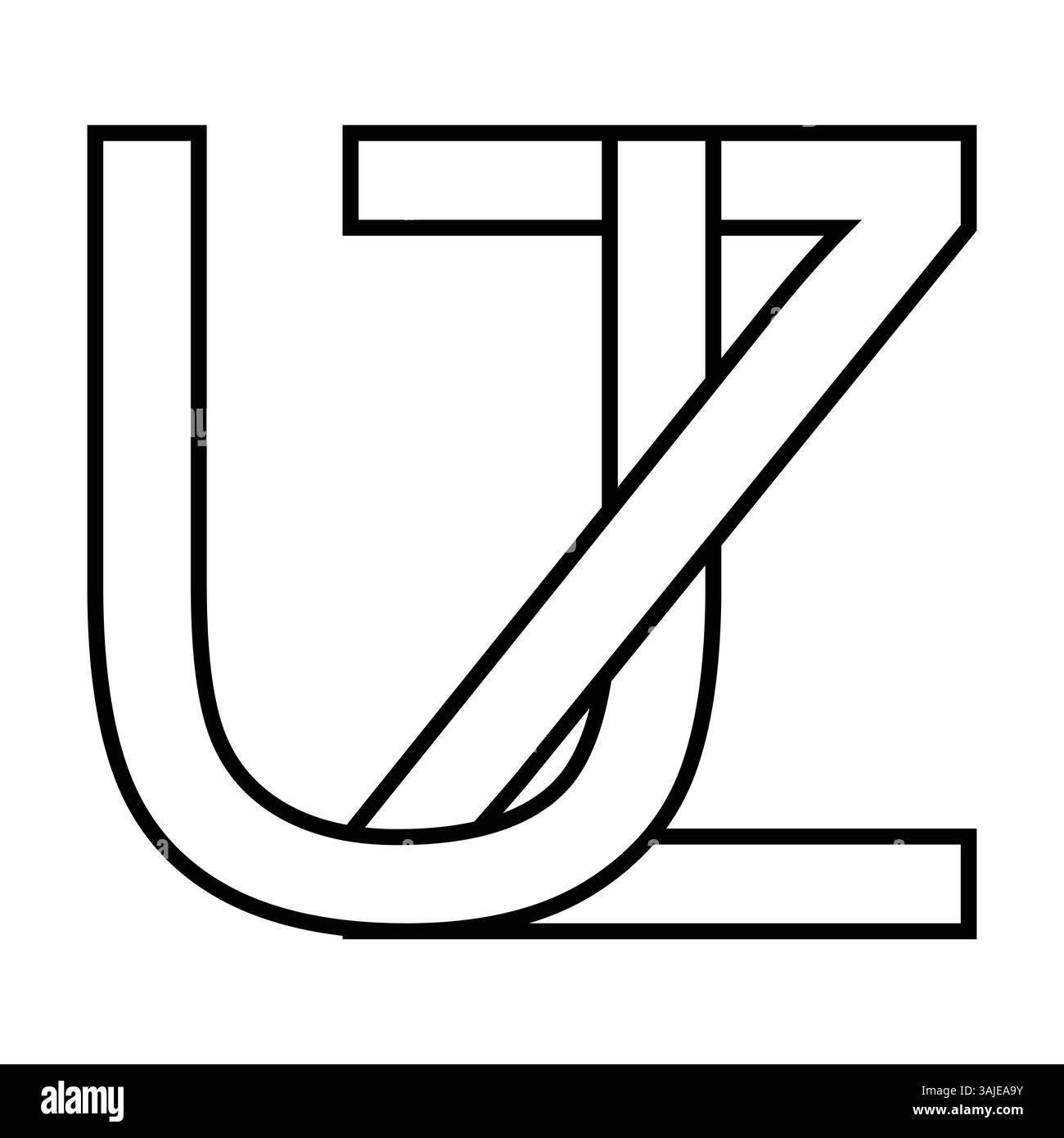 Uz letters hi-res stock photography and images - Alamy