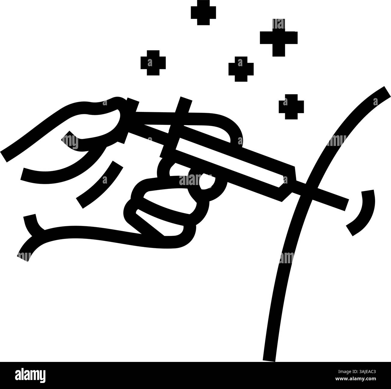 injection into arm immunization line icon vector illustration Stock ...