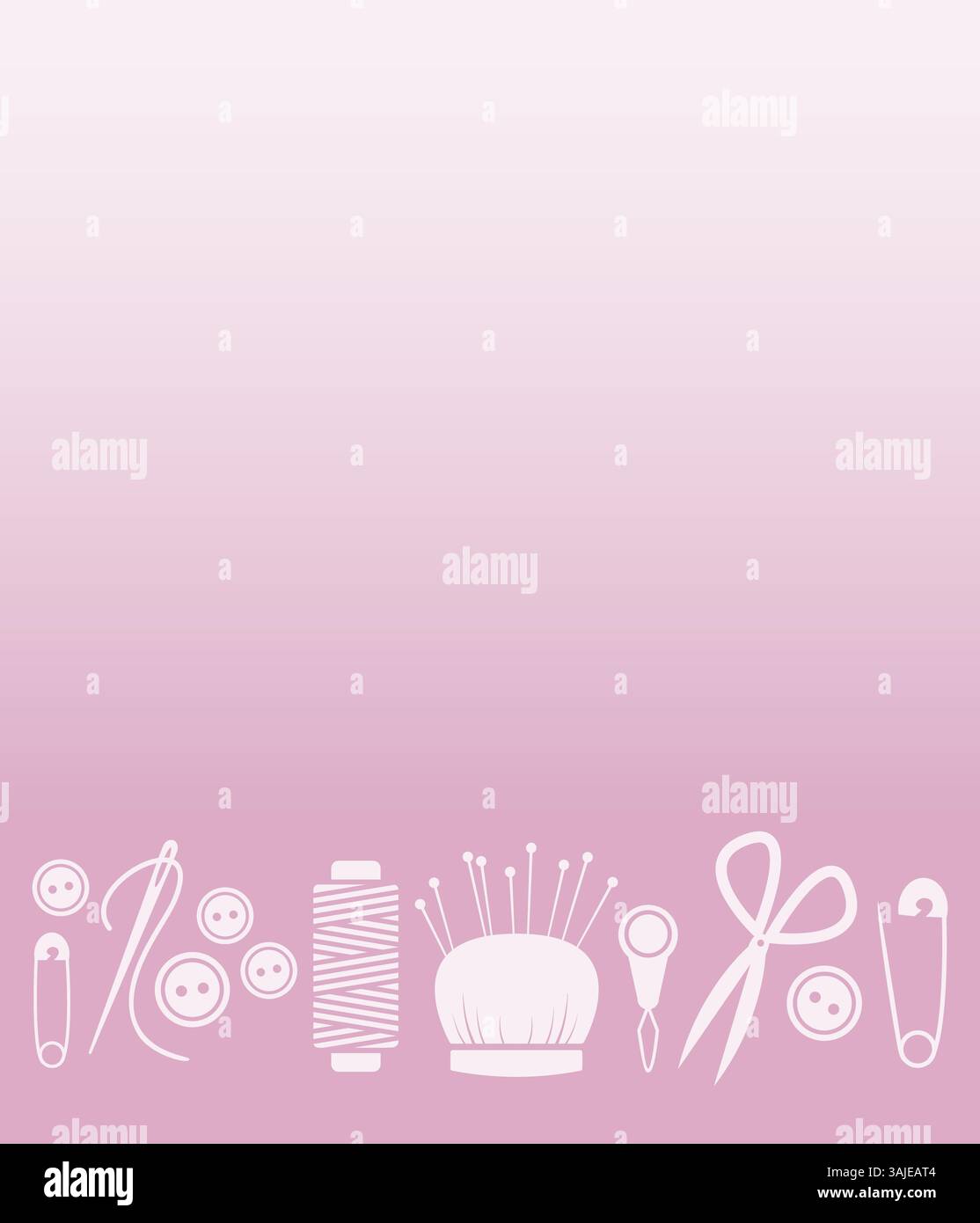 Sewing equipment background design with color gradient Stock Photo - Alamy