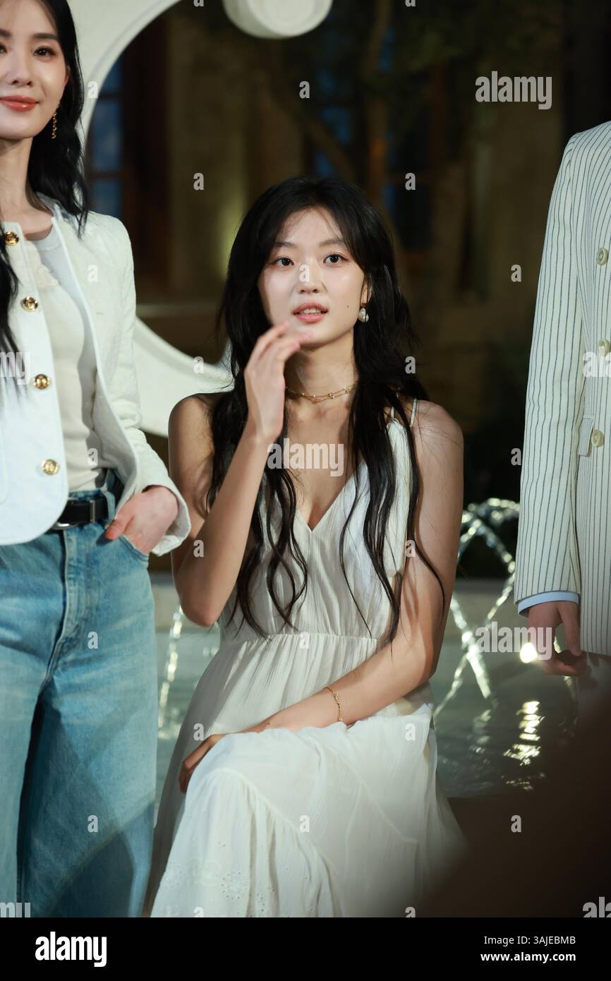 Chinese actress Sun Qian attends an activity in Shanghai, China, 10 ...
