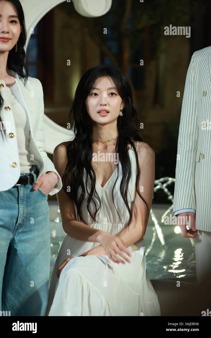 Chinese actress Sun Qian attends an activity in Shanghai, China, 10 ...