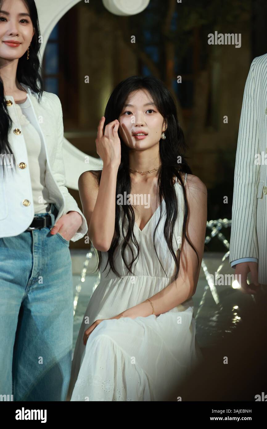 Chinese actress Sun Qian attends an activity in Shanghai, China, 10 ...