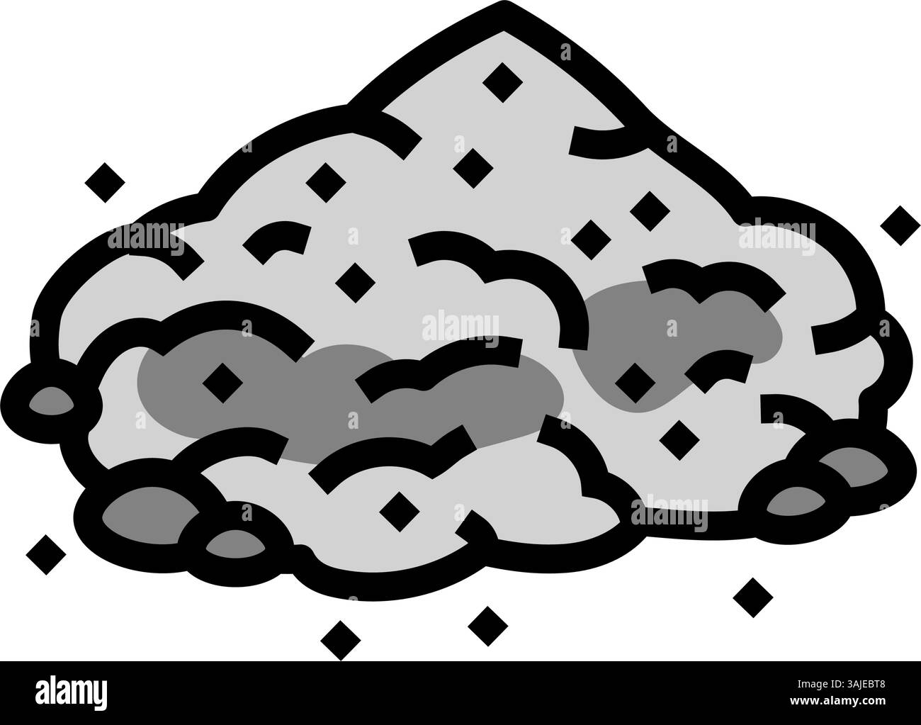 powder cement concrete color icon vector illustration Stock Vector ...