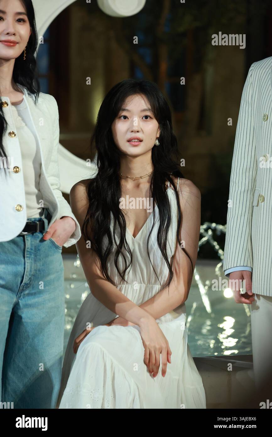 Chinese actress Sun Qian attends an activity in Shanghai, China, 10 ...