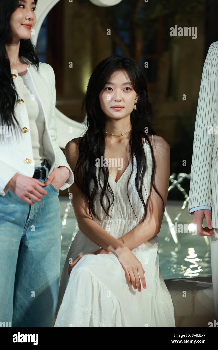 Chinese actress Sun Qian attends an activity in Shanghai, China, 10 ...