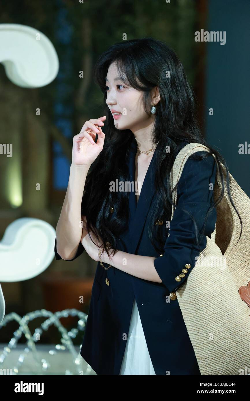 Chinese actress Sun Qian attends an activity in Shanghai, China, 10 ...