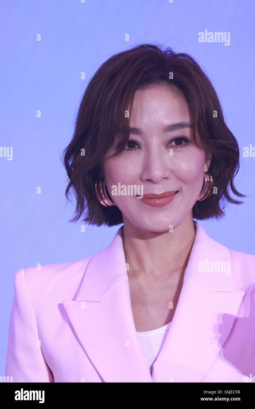 Hong Kong actress Tavia Yeung attends an activity in Guangzhou City ...