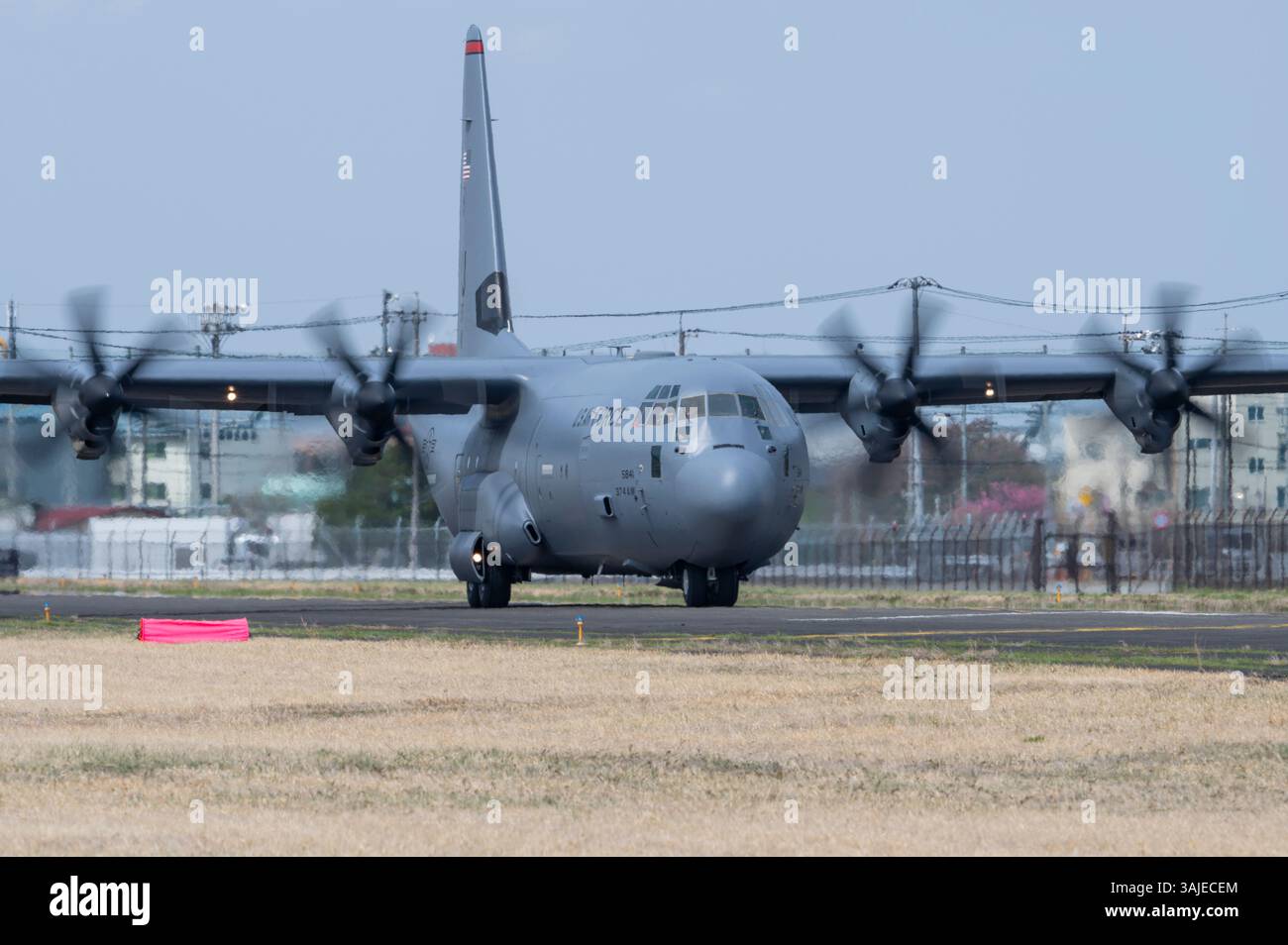 A U.S. Air Force C-130J Super Hercules assigned to the 36th Airlift ...