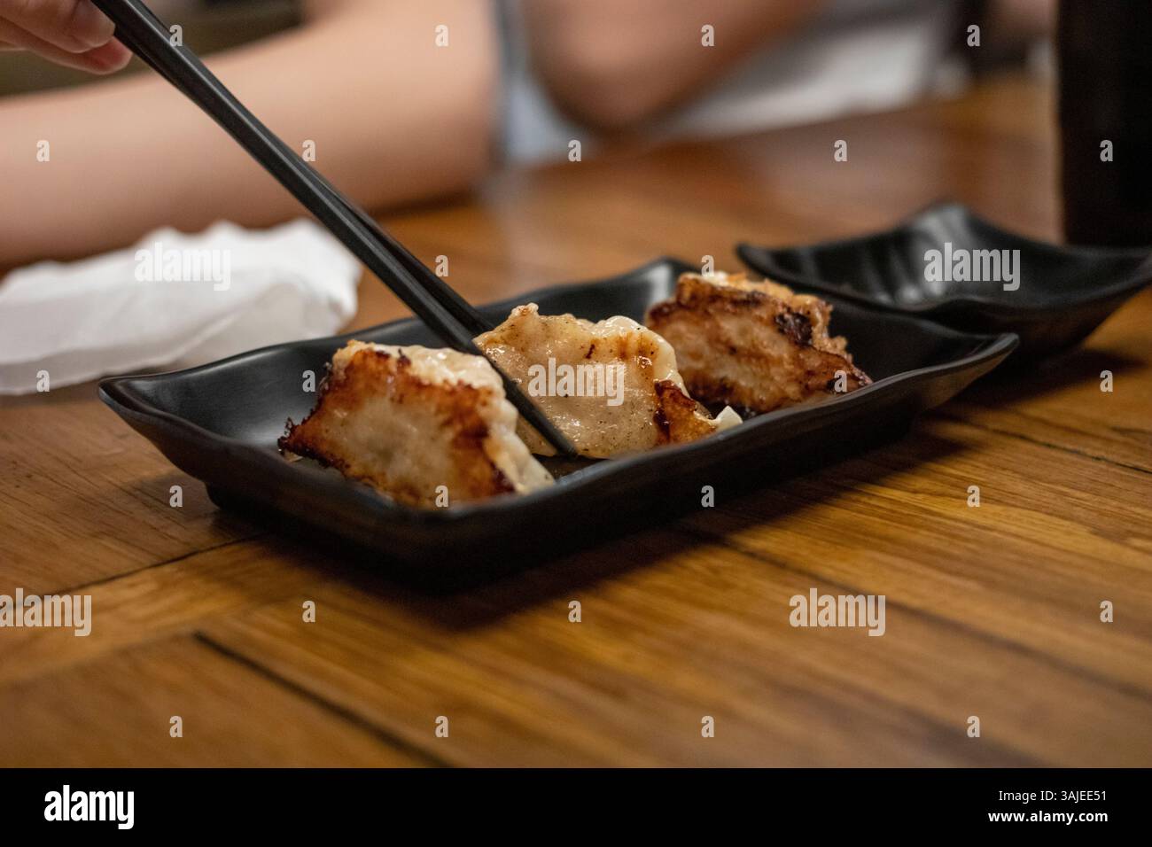 Delicious Japanese Gyoza - A Dumpling Delight Stock Photo - Alamy
