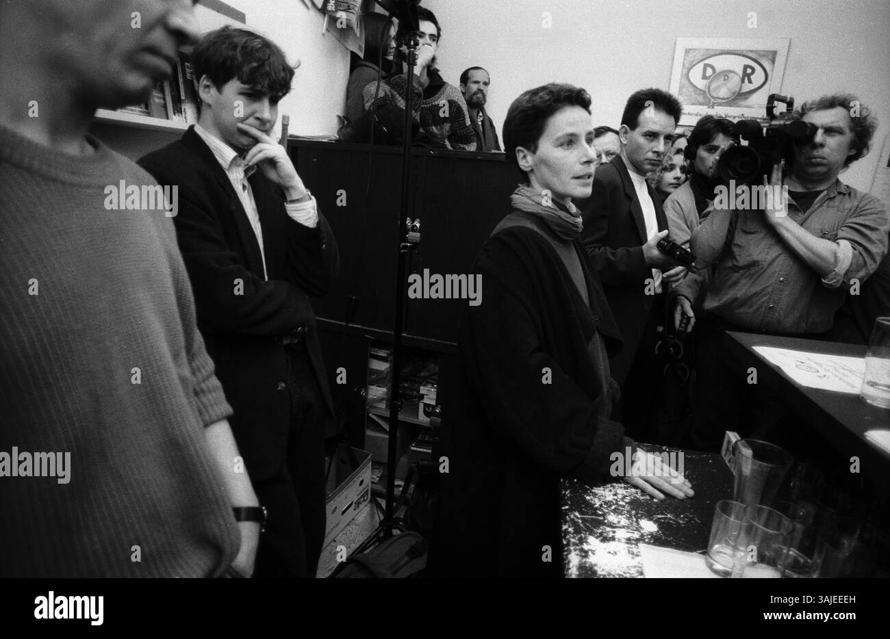 Germany, Berlin, 28.01.1992, Opening of the Matthias Domaschk Memorial ...