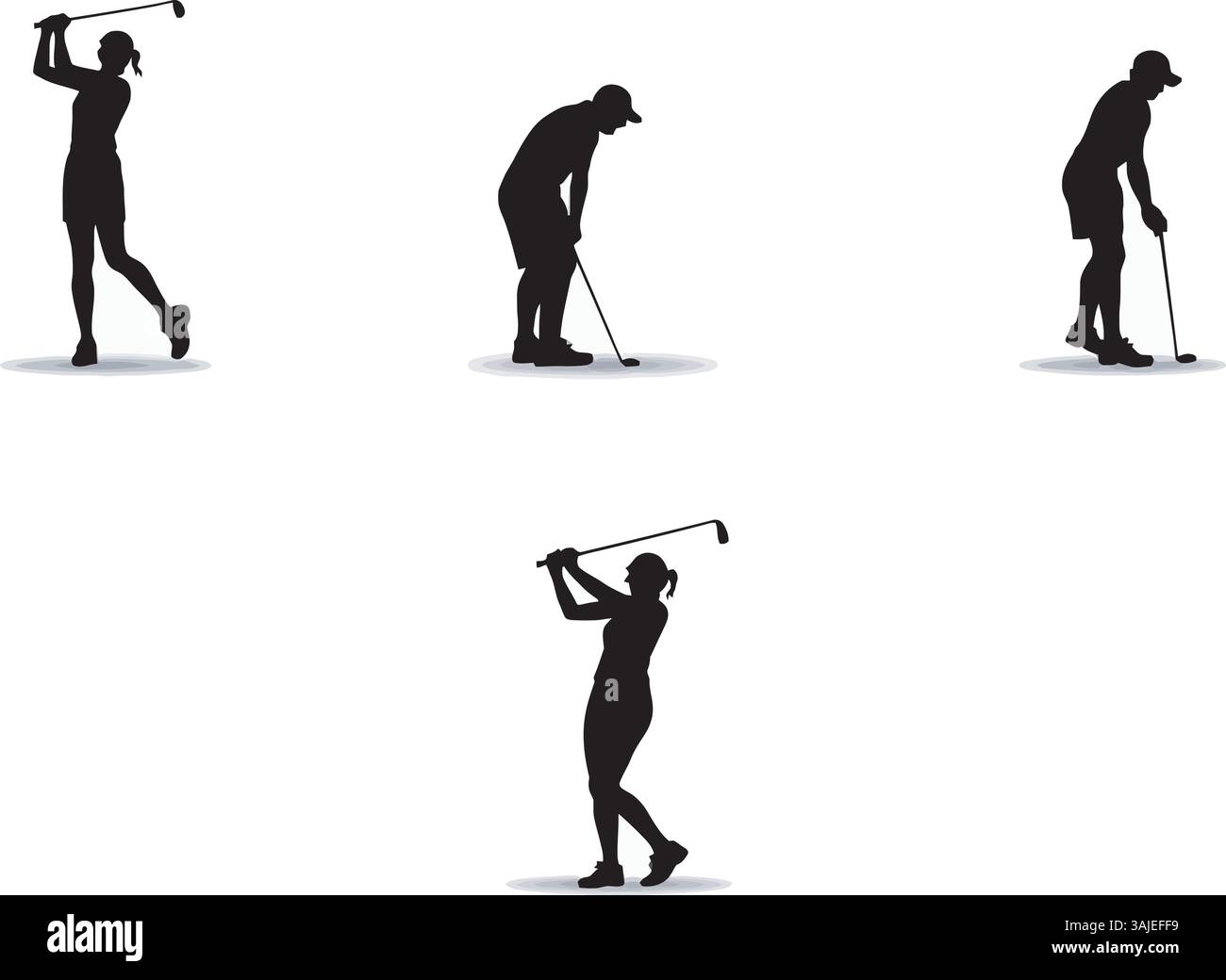 Sports vector silhouette hi-res stock photography and images - Alamy