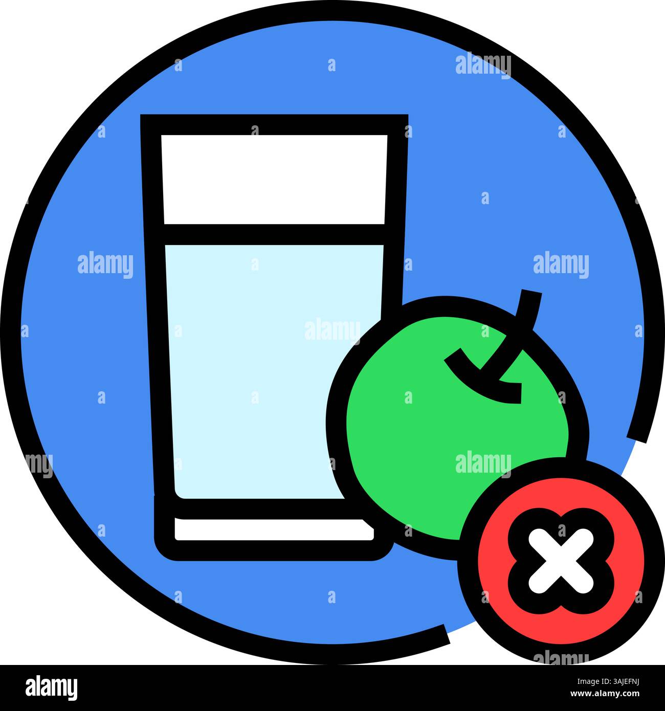 do not give the victim food drink color icon vector illustration Stock ...