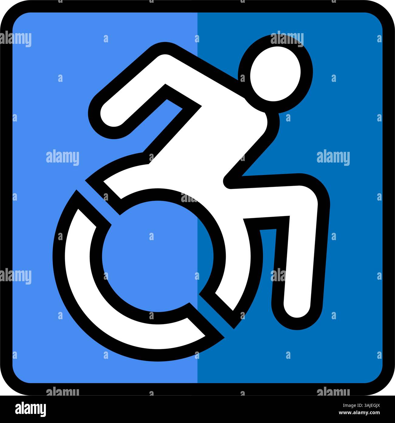 handicap accessible color icon vector illustration Stock Vector Image ...