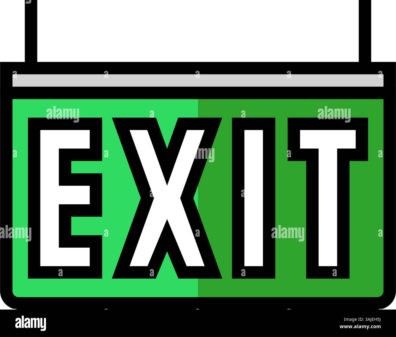 exit information color icon vector illustration Stock Vector Image ...