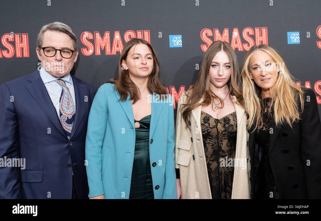 New York, NY, April 10, 2025: Matthew Broderick, Tabitha Hodge ...