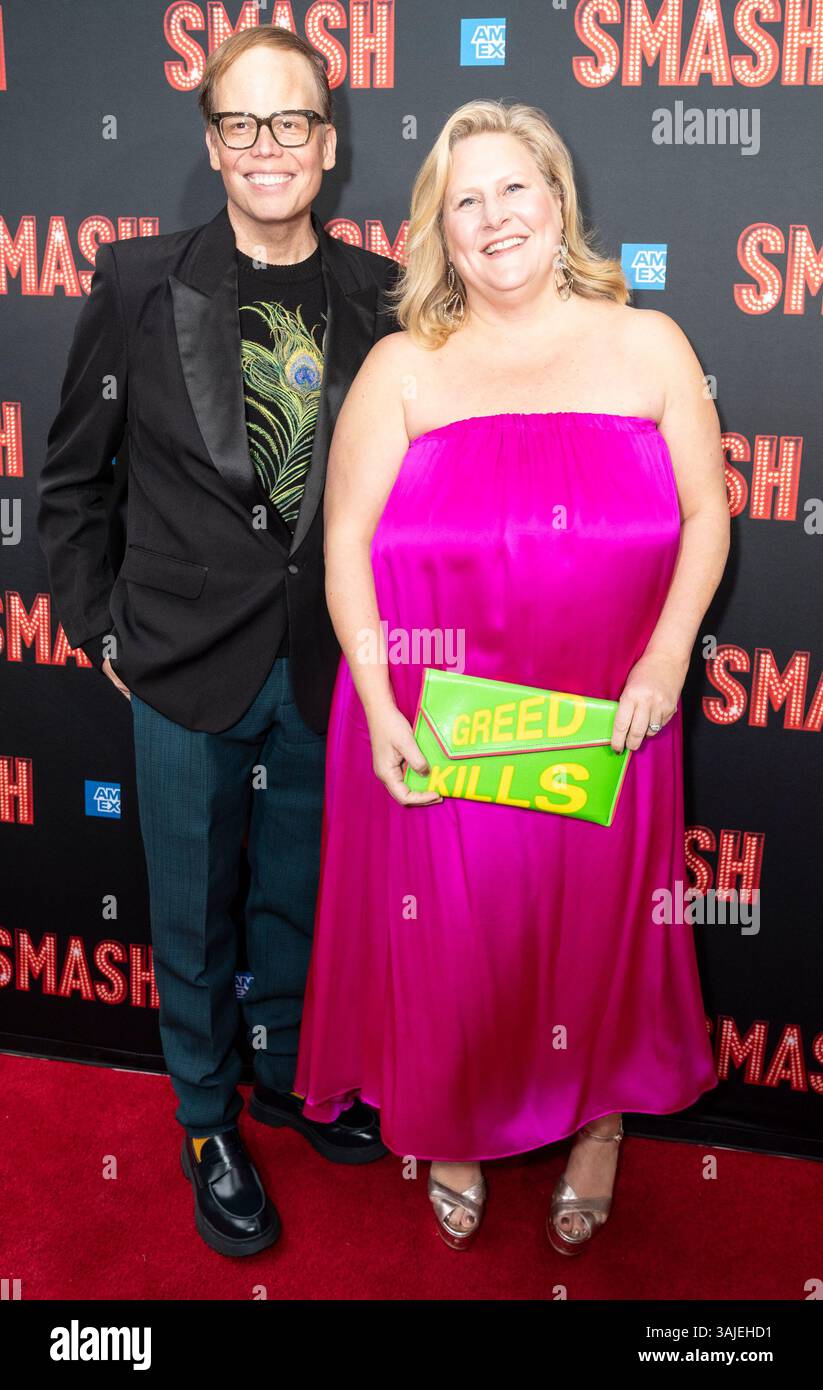 New York, USA. 10th Apr, 2025. Jeff Hiller and Bridget Everett attend ...