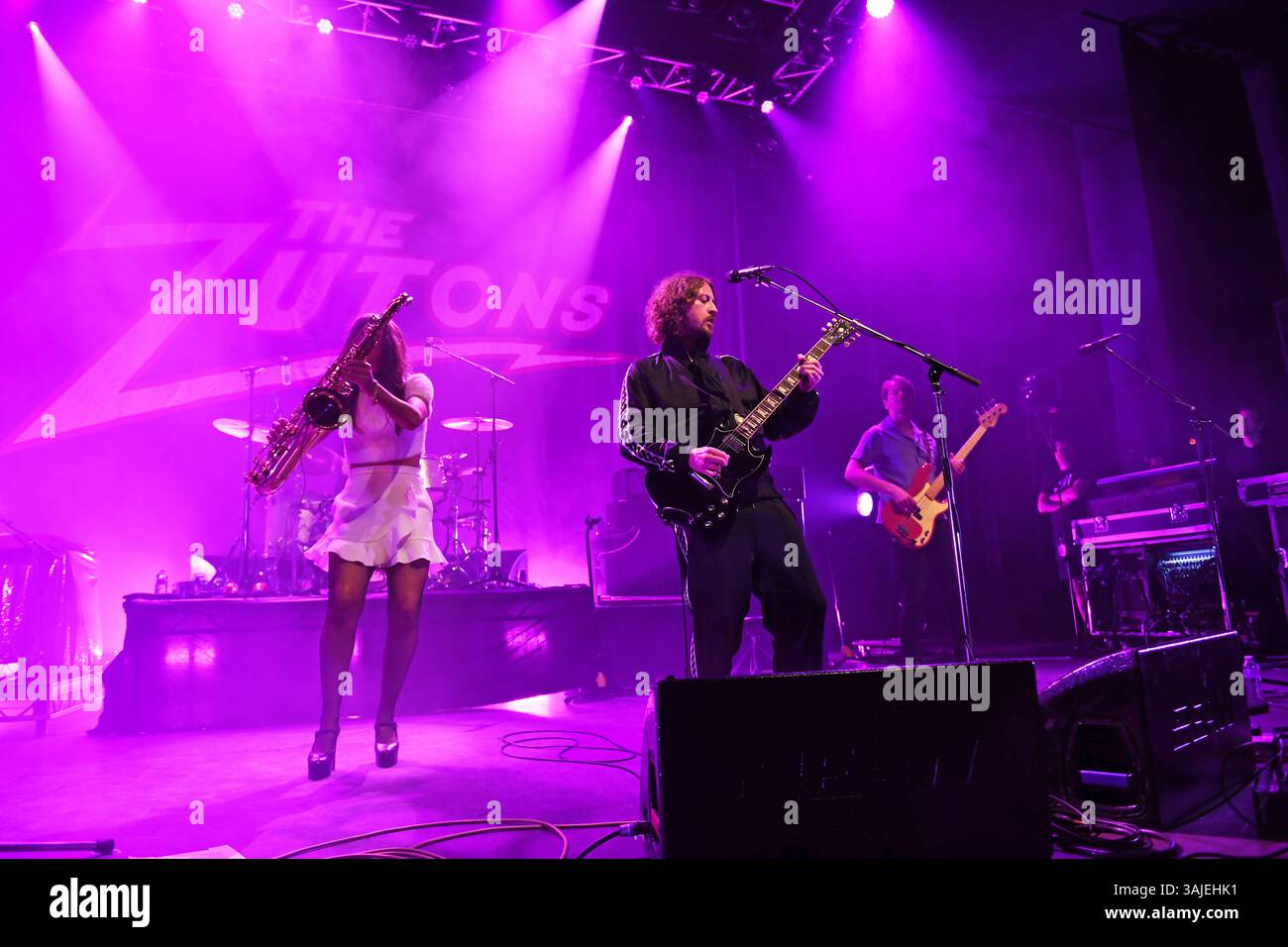 LONDON, ENGLAND - APRIL 10: Abi Harding, Dave McCabe and Tim Cunningham ...