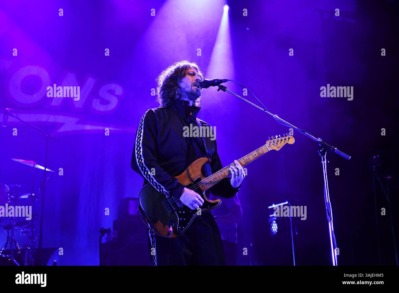 LONDON, ENGLAND - APRIL 10: Dave McCabe of ‘The Zutons’ performing at ...