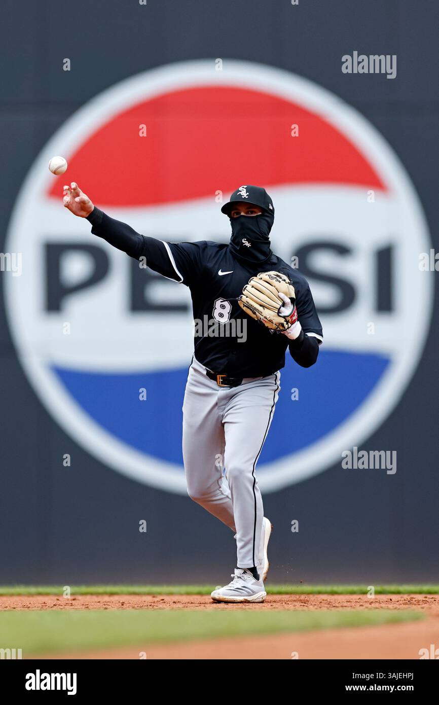 CLEVELAND, OH - APRIL 10: Chicago White Sox shortstop Jacob Amaya (8 ...