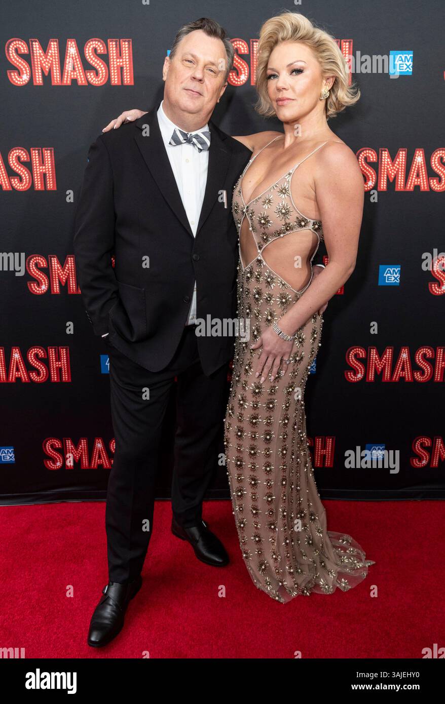 Brooks Ashmanskas and Robyn Hurder attend opening night of musical ...