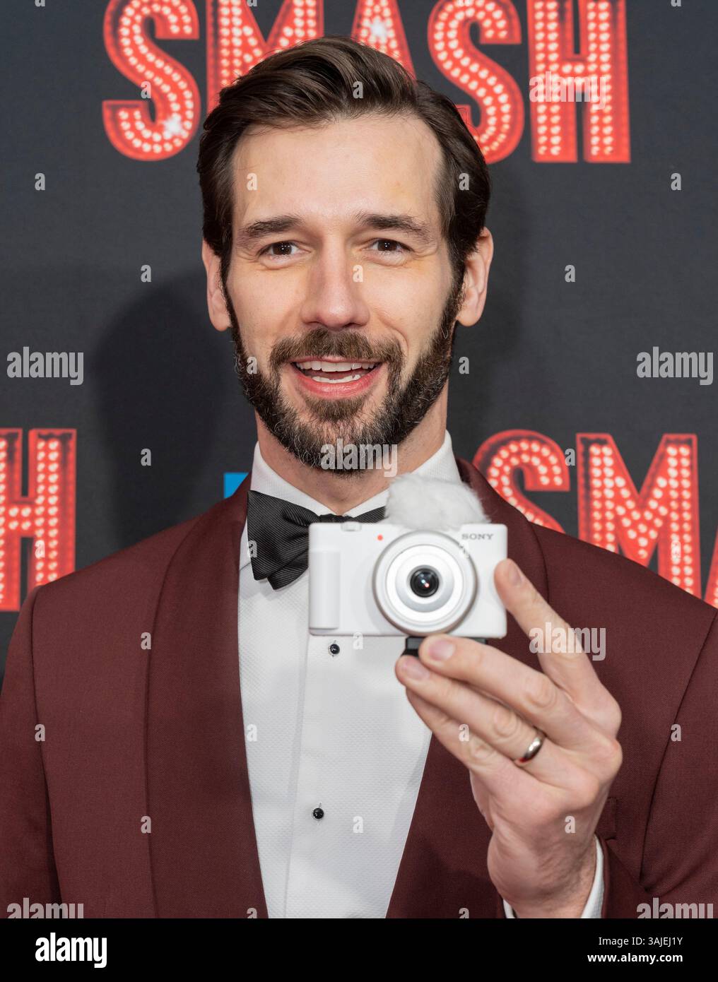 New York, USA. 10th Apr, 2025. John Behlmann attends opening night of ...