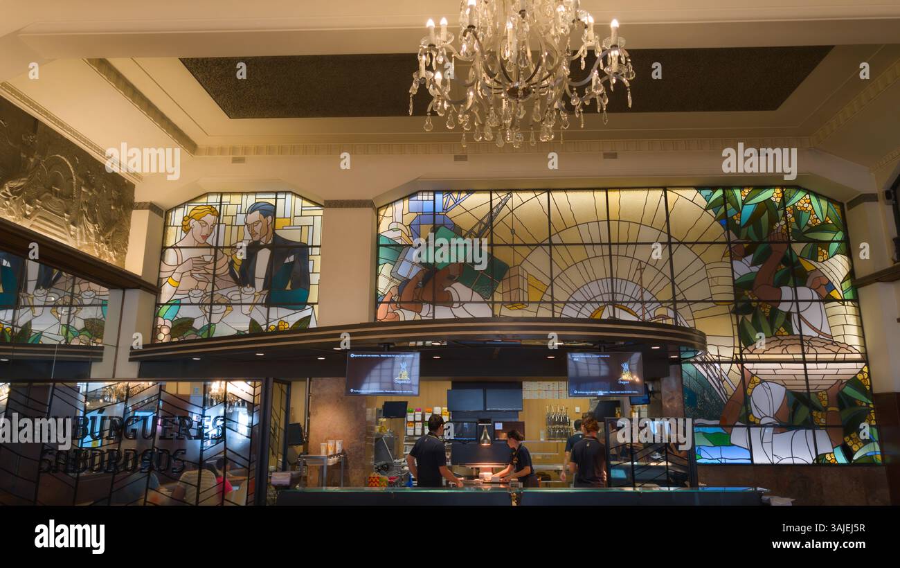 McDonald's Imperial Art Deco fast food restaurant. Porto, Portugal ...