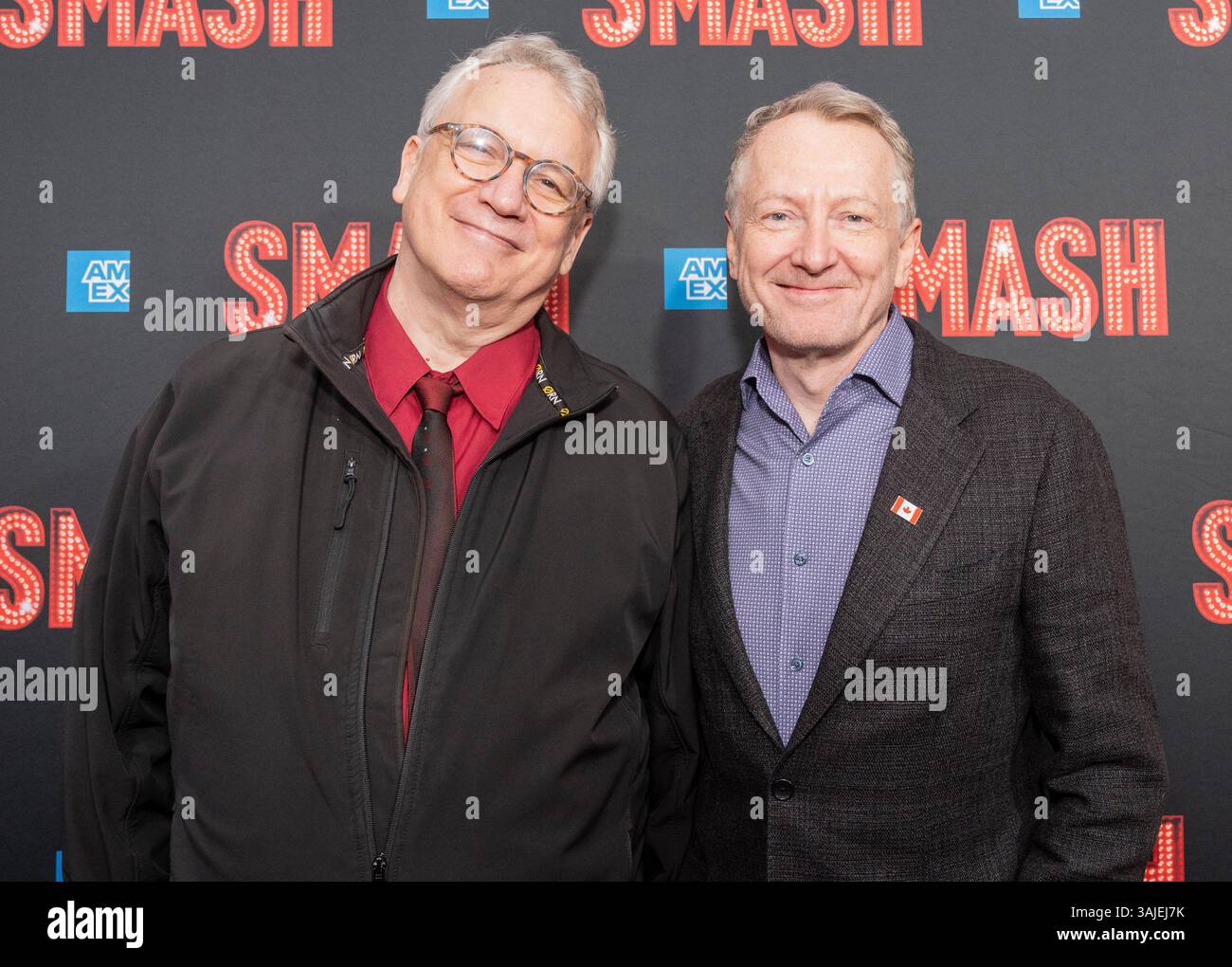 New York, USA. 10th Apr, 2025. Rick Elice and Bob Martin attend opening ...