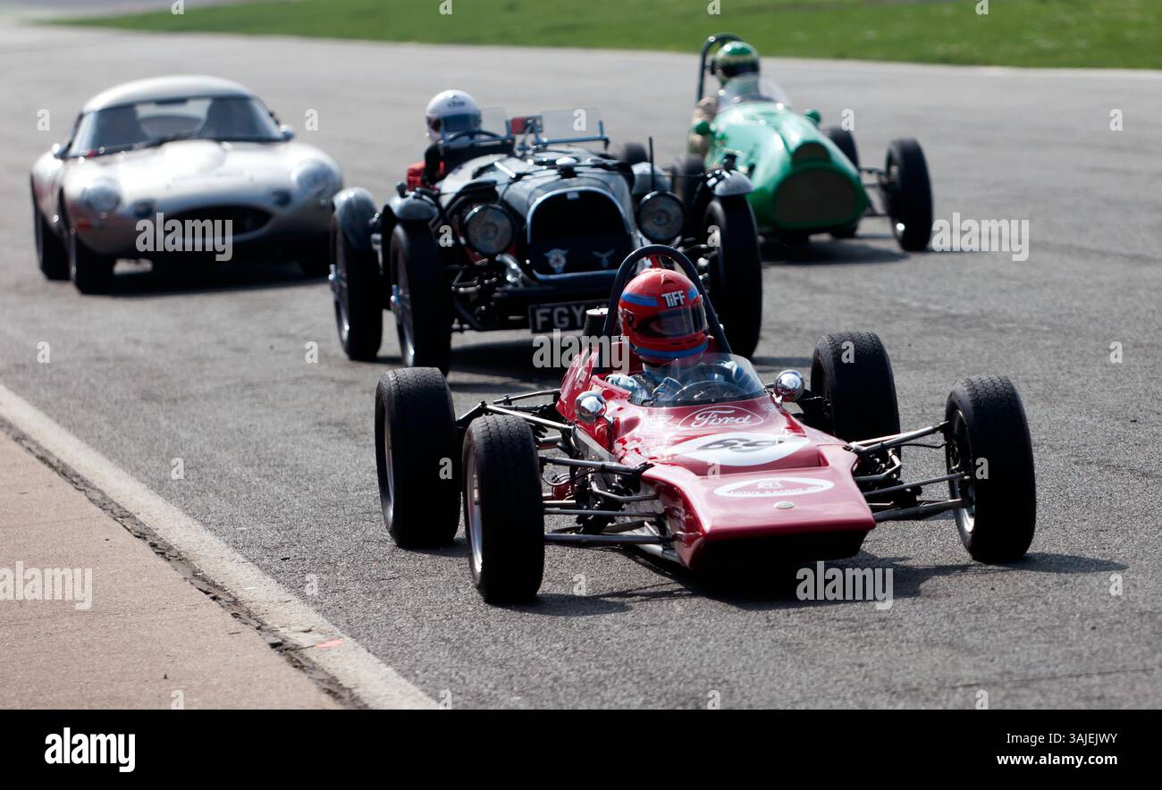 Racing driver and TV presenter, Tiff Needell, driving his restored ...