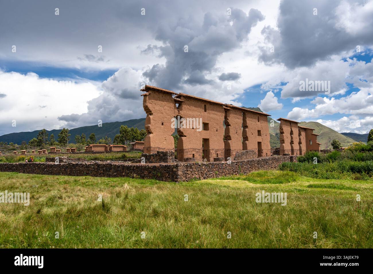 The archaeological site of Raqchi features the remains of the Temple of ...