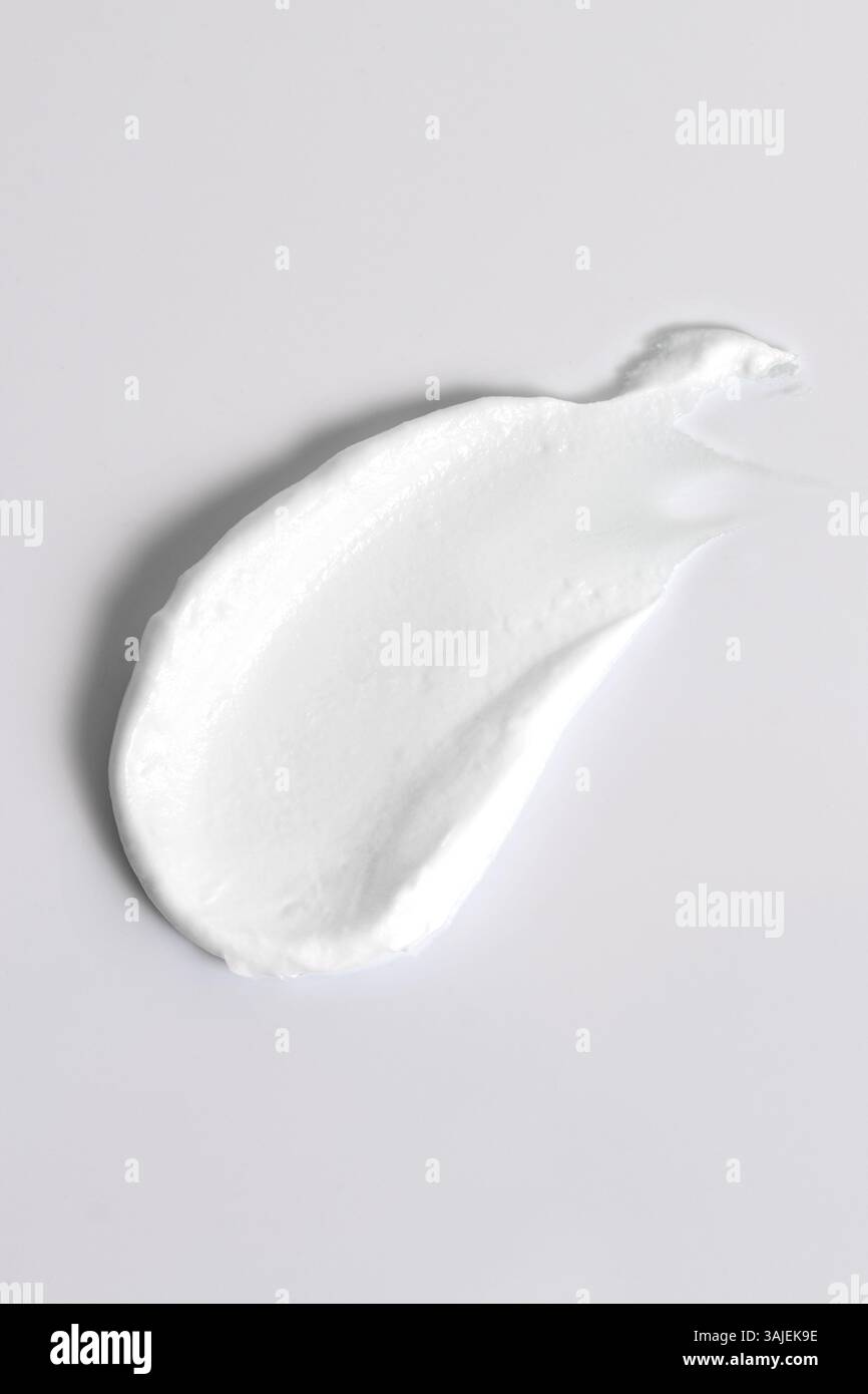 White Skincare cream swatch on white background. Minimalist beauty ...