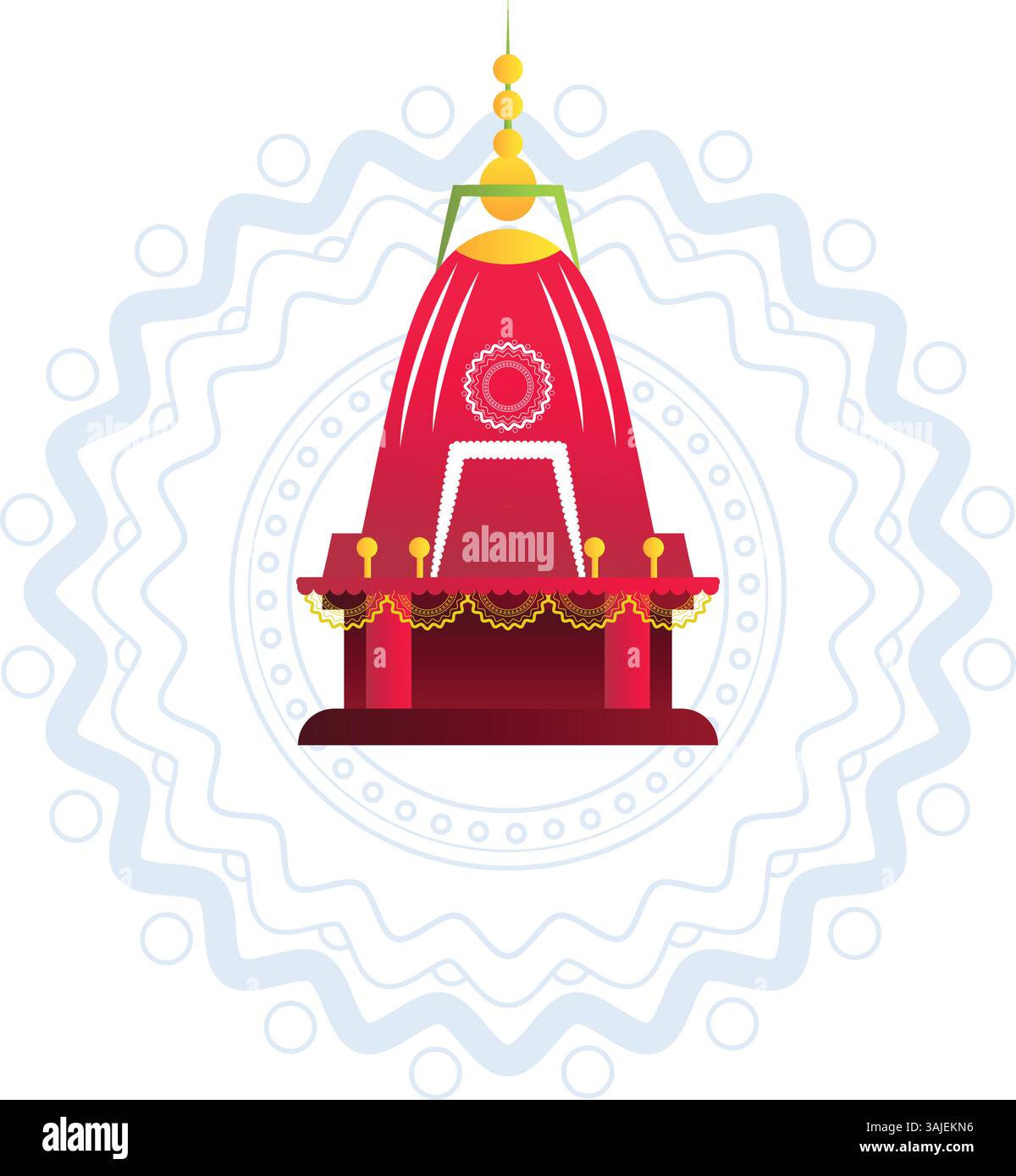 Rath Yatra festival with traditional chariots and celebration Stock ...