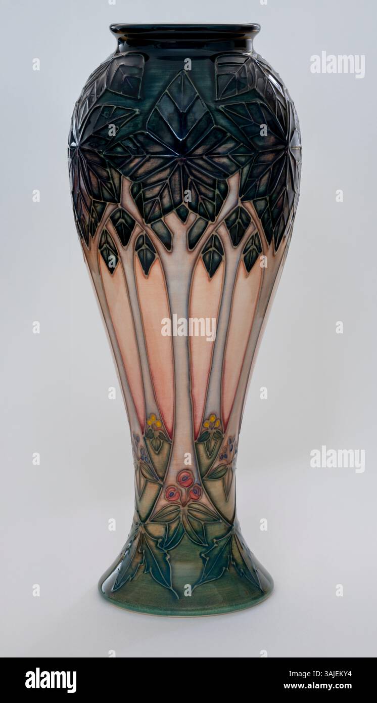 Moorcroft pottery 'Cluny' pattern vase from 1990, by Sally Tuffin, of ...