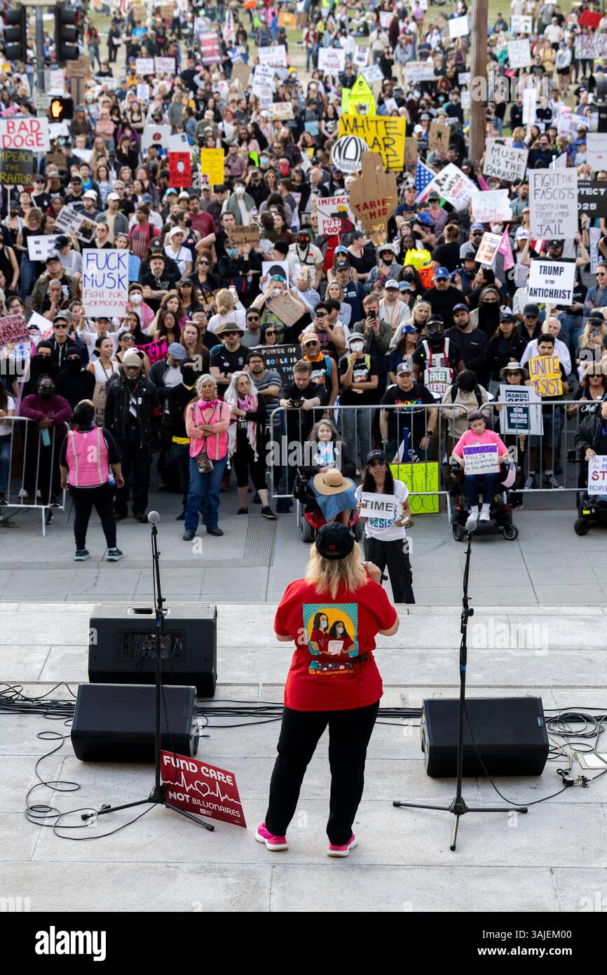 April 5, 2025, Los Angeles, Califronia, USA: Sandy Reding, a registered ...