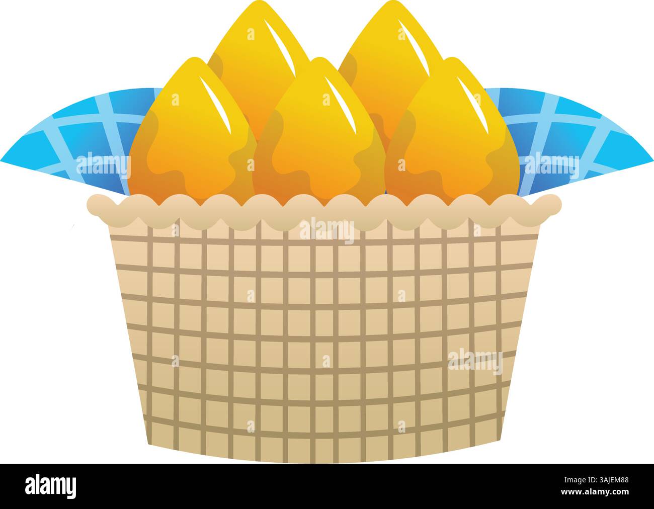 Coxinha Brazilian street food vector cartoon illustration Stock Vector ...