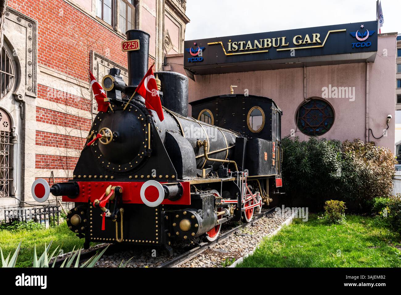 Old locomotive from the Krauss & Company Locomotive factory Munich from ...