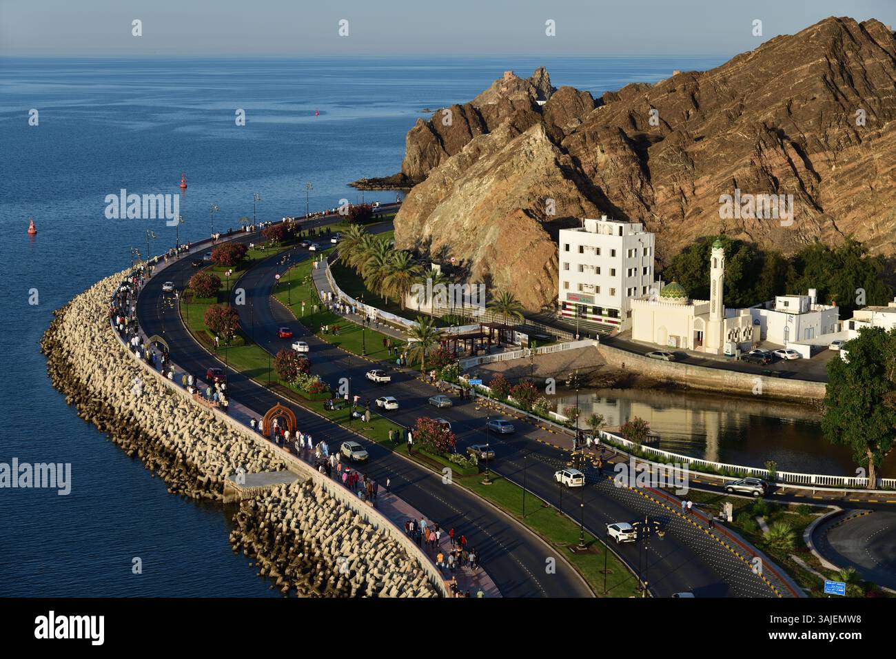 Muscat, Oman - april 01, 2025: Mutrah Corniche view from the Mutrah ...