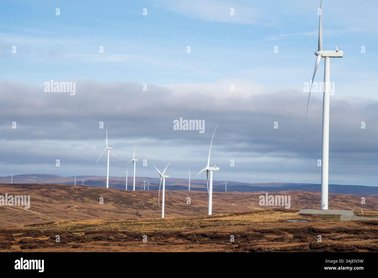 Viking Wind Farm consisting of 103 wind turbines constructed by SSE on ...