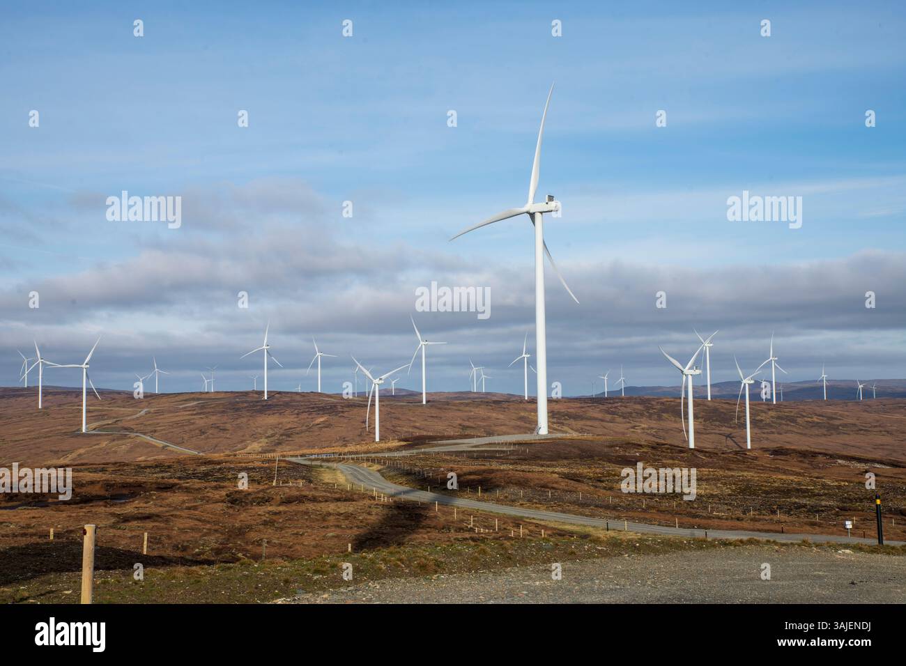 Viking Wind Farm consisting of 103 wind turbines constructed by SSE on ...