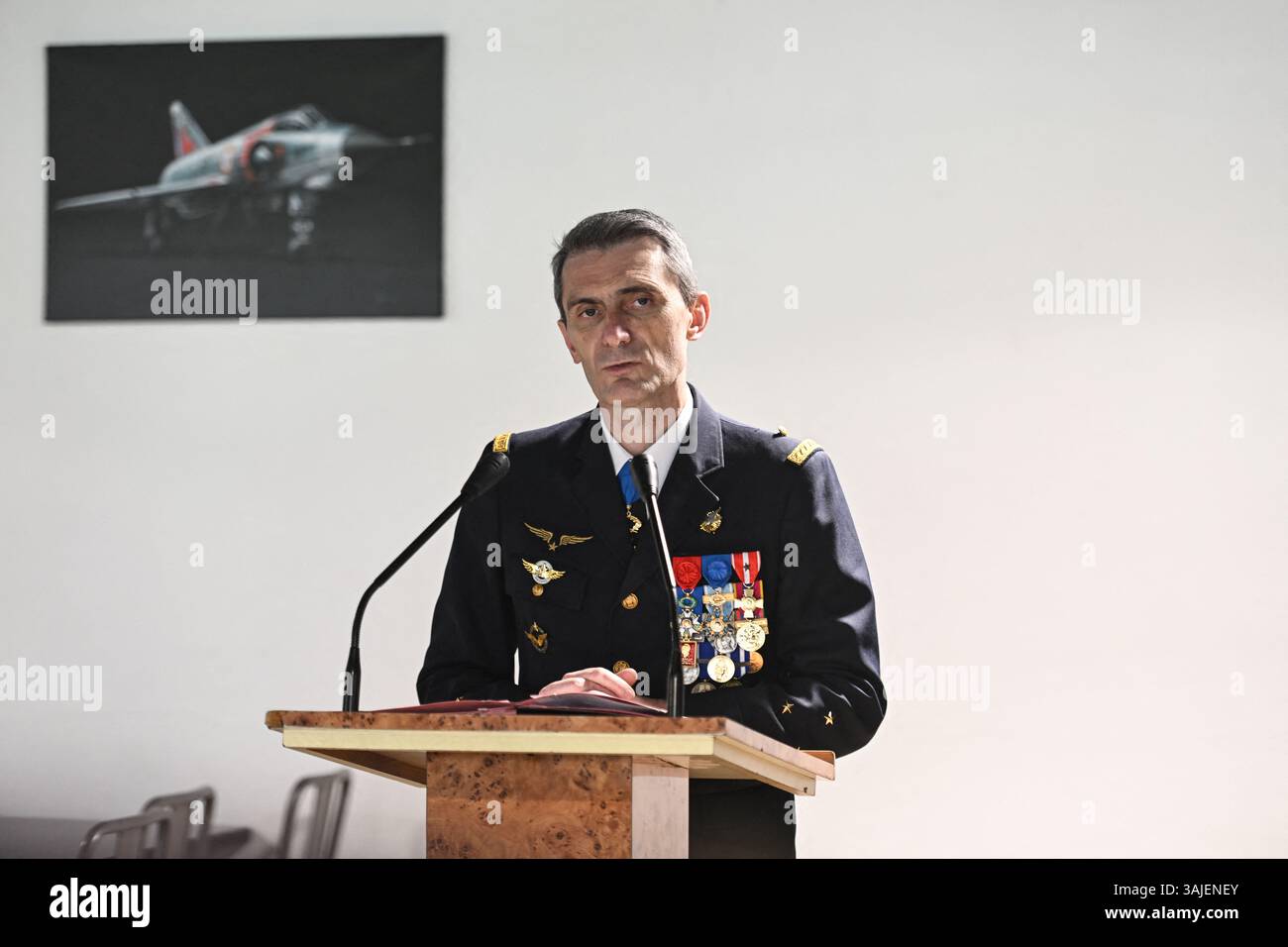 Nancy Ochey, France. 09th Apr, 2025. Operational commissioning ceremony ...