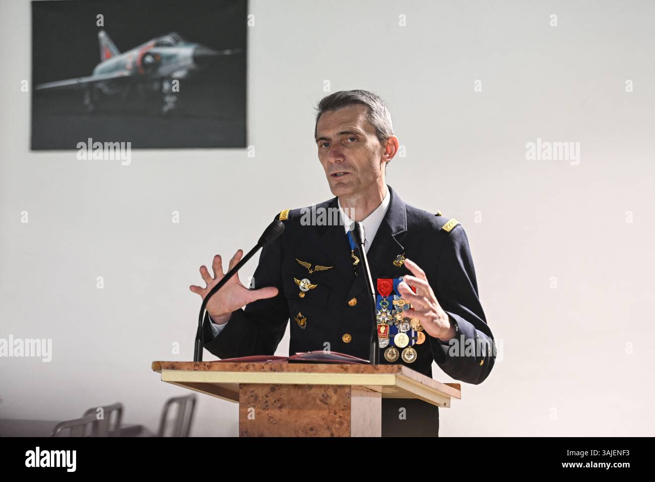 Nancy Ochey, France. 09th Apr, 2025. Operational commissioning ceremony ...