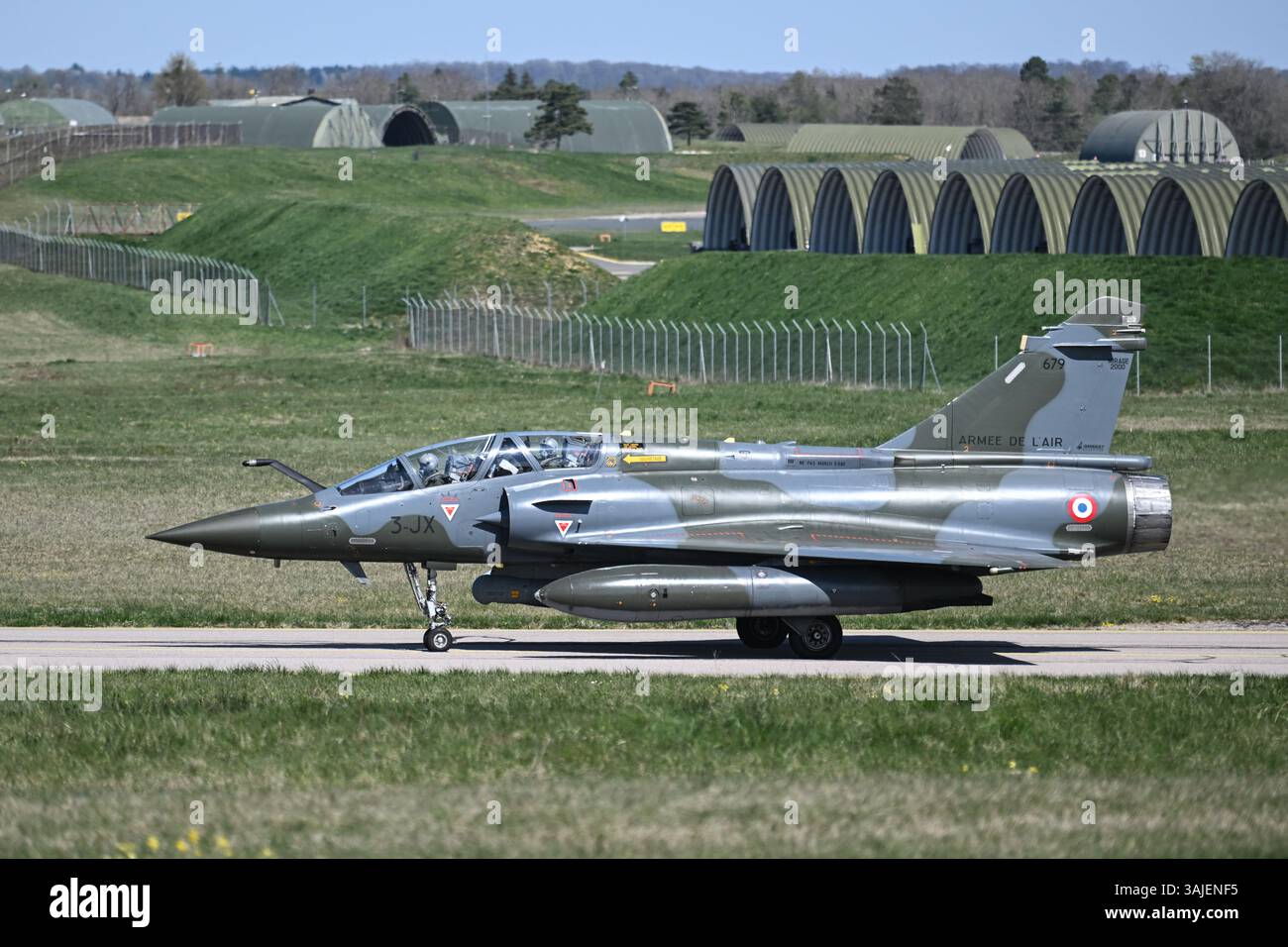 Mirage 2000 D RMV ready to take off on April 9, 2025 at the Air Force ...