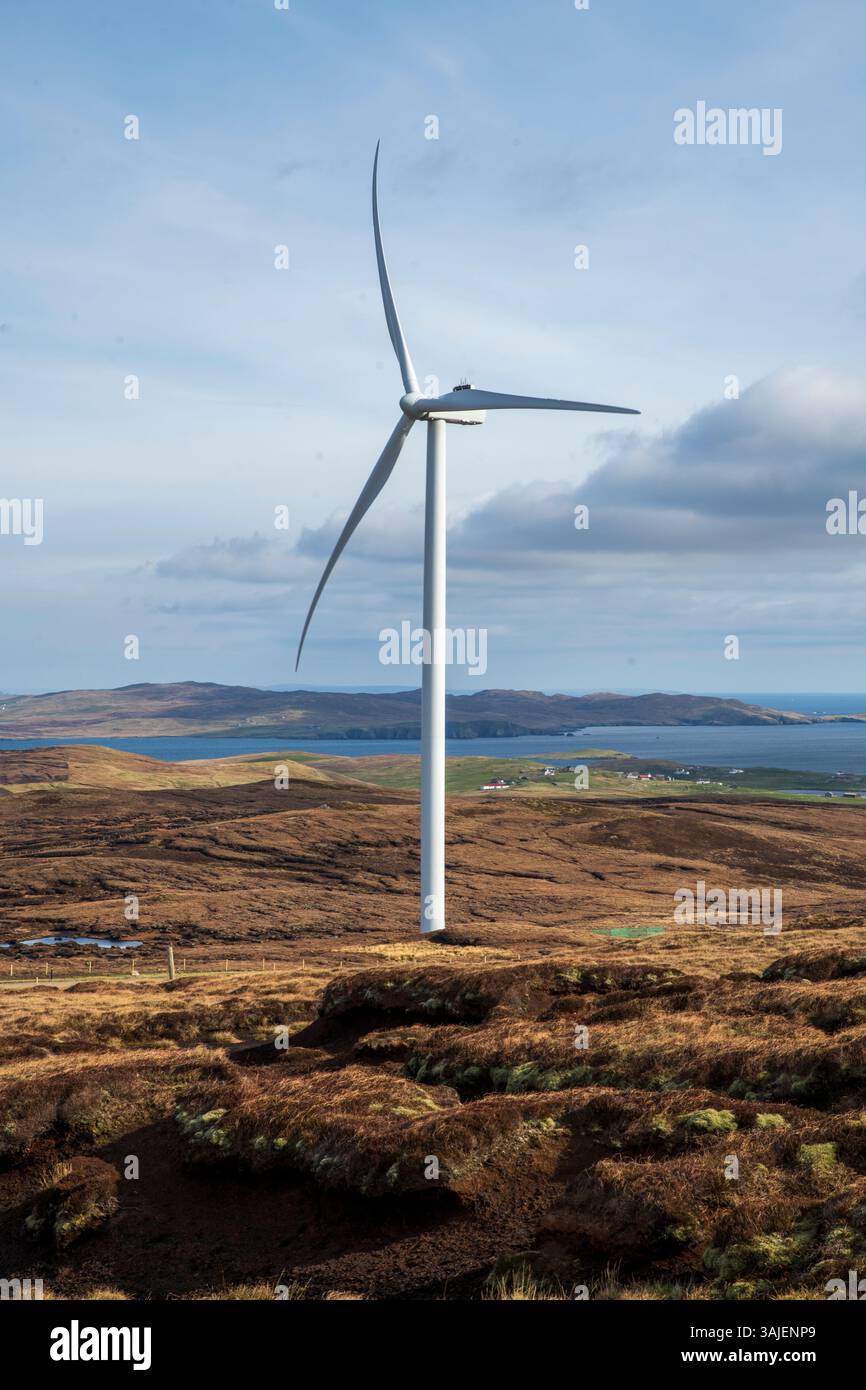 Viking Wind Farm consisting of 103 wind turbines constructed by SSE on ...