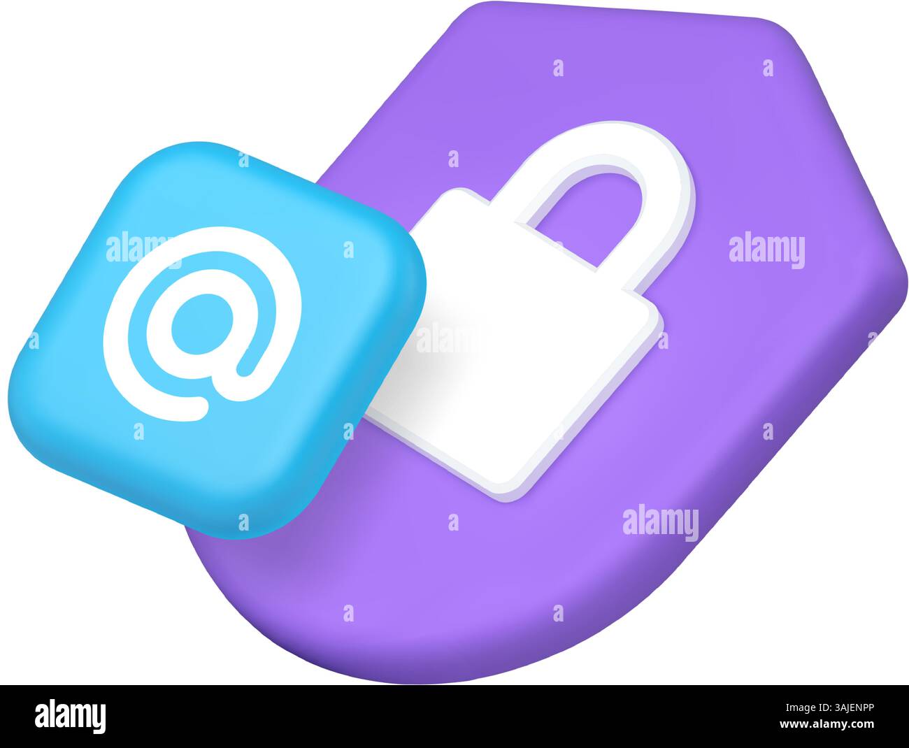 Email electronic mail security cyber crime safety antivirus protect 3d ...