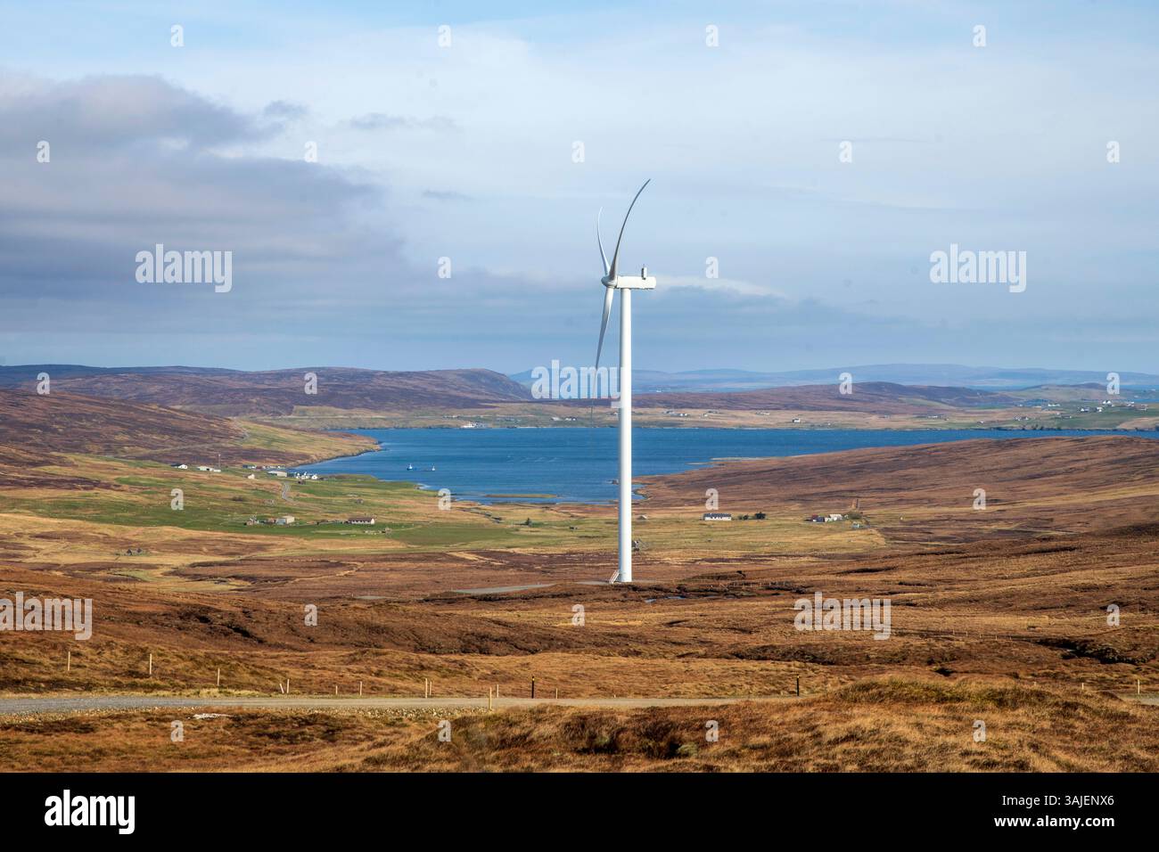 Viking Wind Farm consisting of 103 wind turbines constructed by SSE on ...