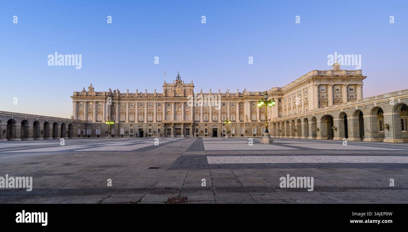 Palacio Real de Madrid, Community of Madrid, Spain, Europe Stock Photo ...