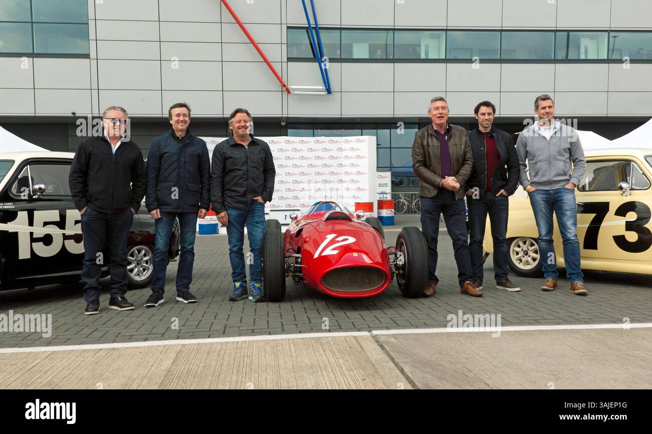 Some of the Drivers in the Celebrity Challenge Trophy Race, pose ...